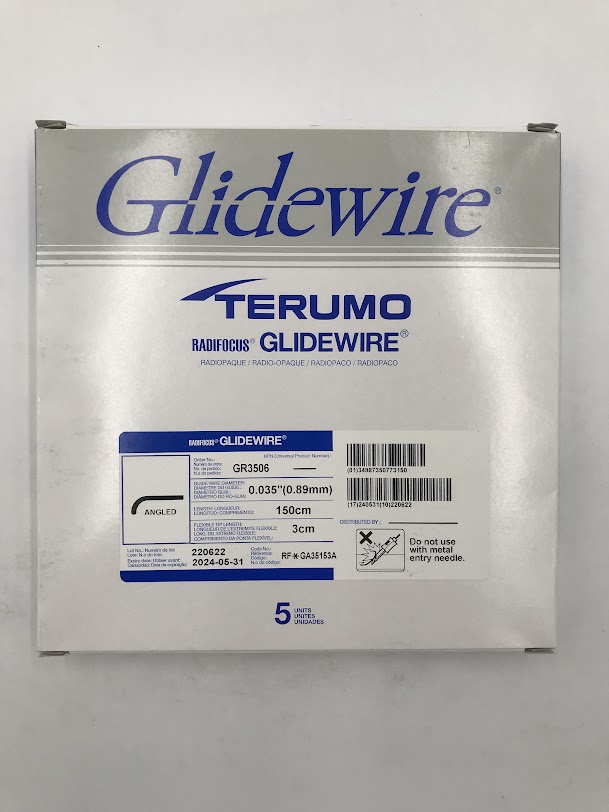 TERUMO GR3506 Radifocus Glidewire Angled 0.035" x 3cm x 150cm (5/Box ...