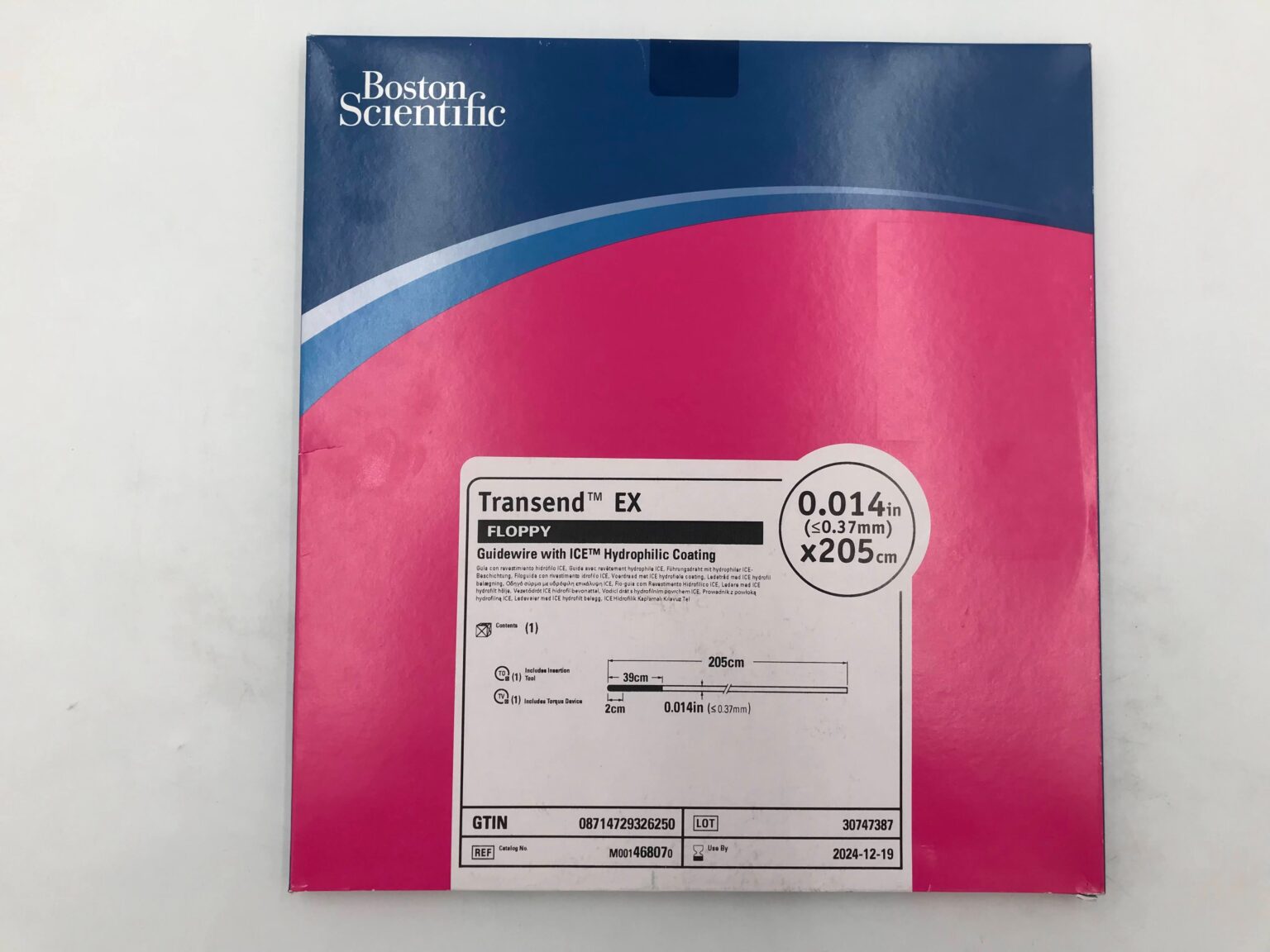 BOSTON SCIENTIFIC 46807 Transend EX Floppy Guidewire w/ ICE Hydrophilic ...