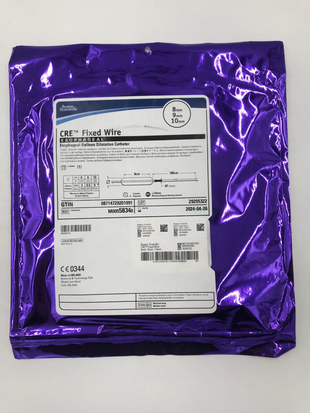 BOSTON SCIENTIFIC 5834 CRE Fixed Wire Esophageal Balloon Dilatation ...