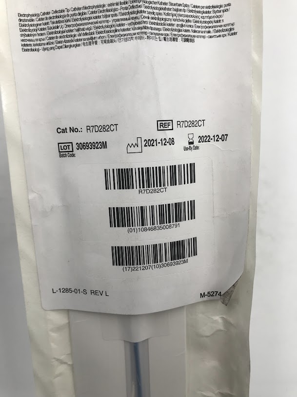 BIOSENSE WEBSTER R7D282CT DecaNav Electrophysiology Catheter NAV C3 7F ...