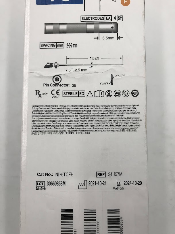 BIOSENSE WEBSTER 34H57M NaviStar ThermoCool Electrophysiology Catheter ...