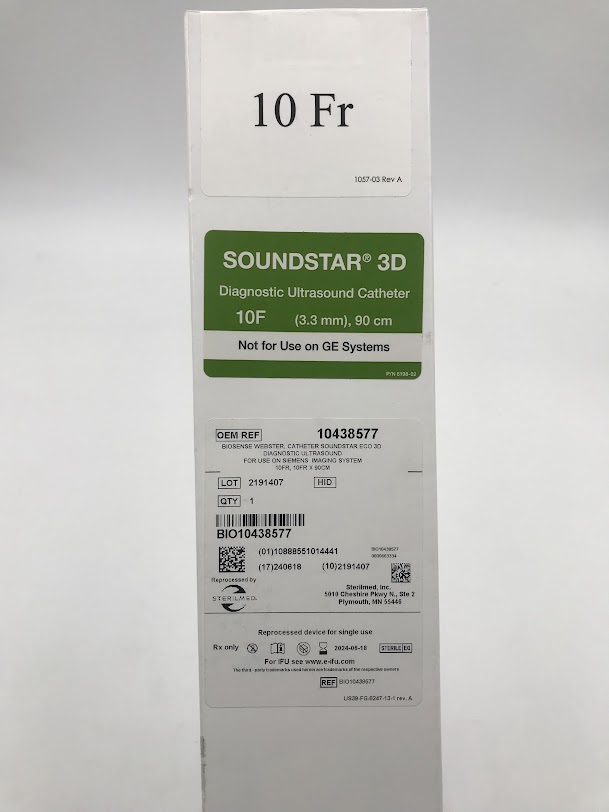 BIOSENSE WEBSTER 10438577 Soundstar 3D ECO, Diagnostic Ultrasound Catheter 10F x 90cm ...