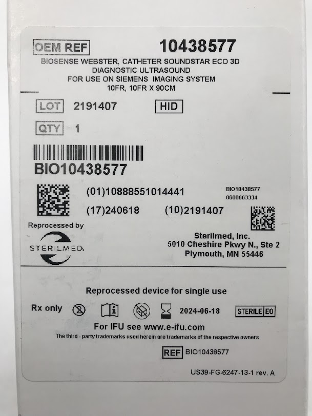 BIOSENSE WEBSTER 10438577 Soundstar 3D ECO, Diagnostic Ultrasound ...