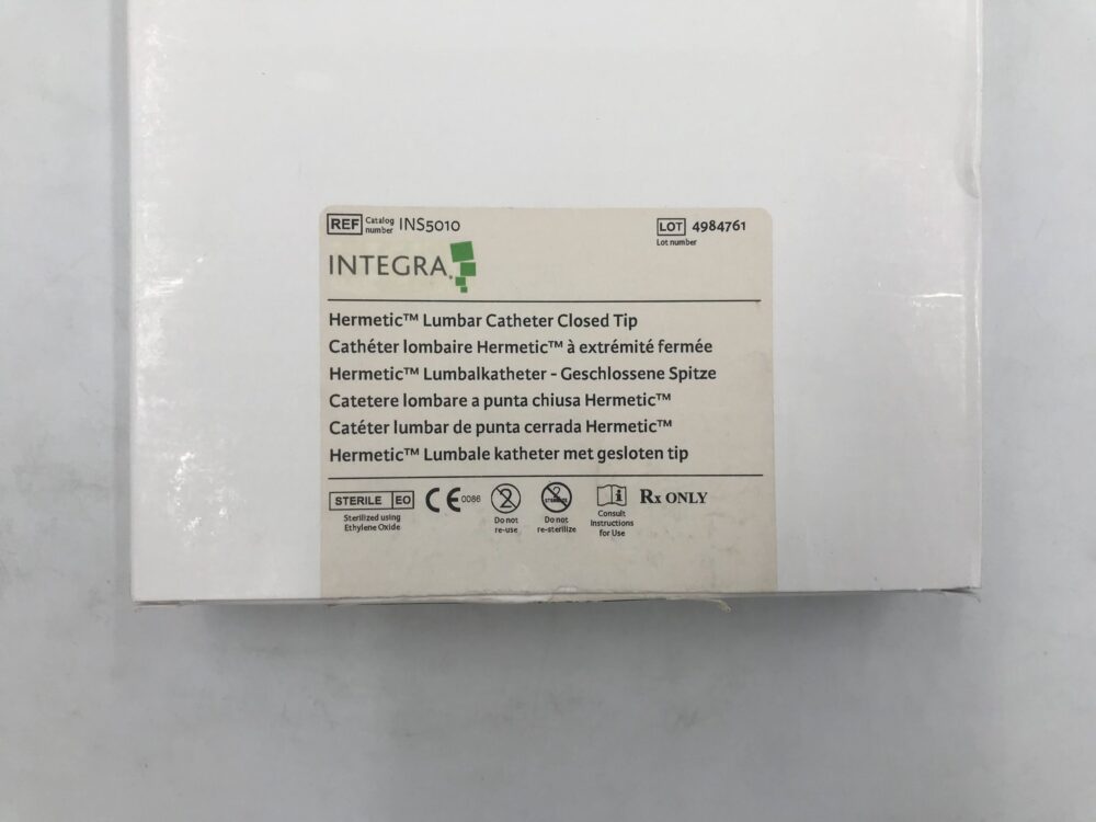 INTEGRA INS5010 Hermetic Lumbar Catheter Closed Tip (X) – GB TECH USA