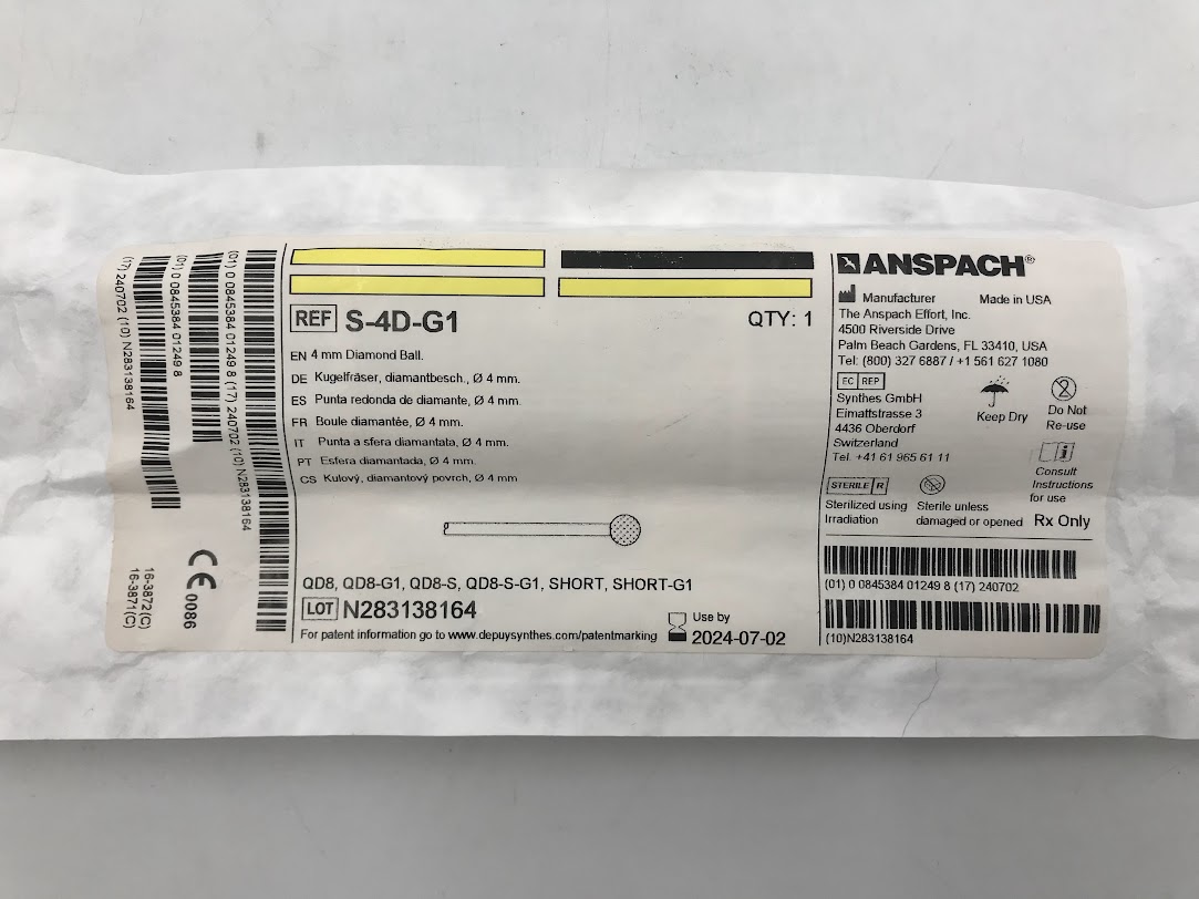 ANSPACH S-4D-G1 Diamond Ball 4mm (X) - GB TECH USA